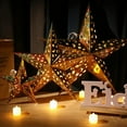 Cut-Out Paper Star Lantern Decoration - White 5-Point Lighted Star ...