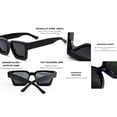 Men Women Sunglasses Retro Rectangle Y2K Sunglasses Thick Square Frame ...