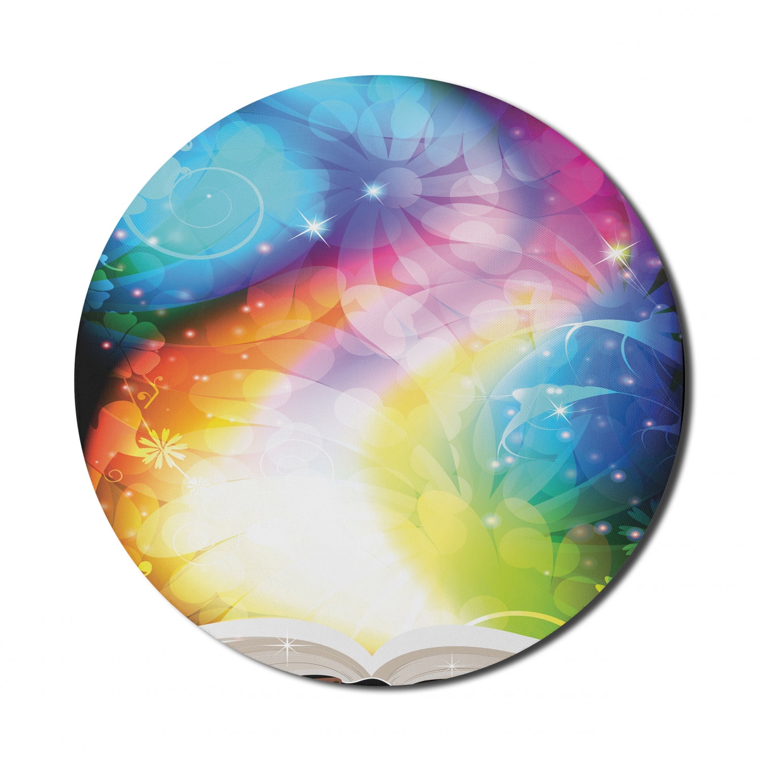 Magic Mouse Pad for Computers, Psychedelic Open Book of Fairy Tales on ...