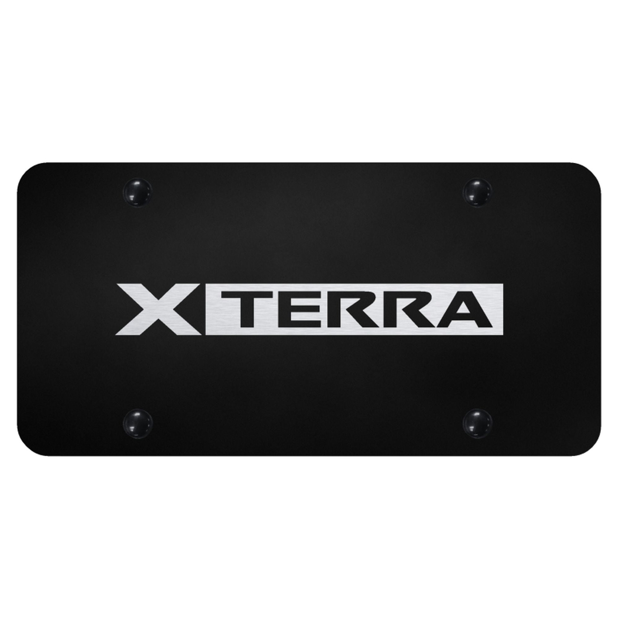 Nissan Xterra Laser Etched Logo License Plate (Black) - Walmart.com