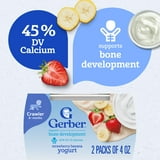 (3 pack) Gerber Yogurt Blends Stage 3 Baby Snacks Banana Strawberry, 4 ...