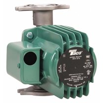 Taco 1/6HP Hydronic Circulating Pump, Flanged, 0013-F3, Compatible with 3/4, 1, 1 1/4, 1 1/2 in ...