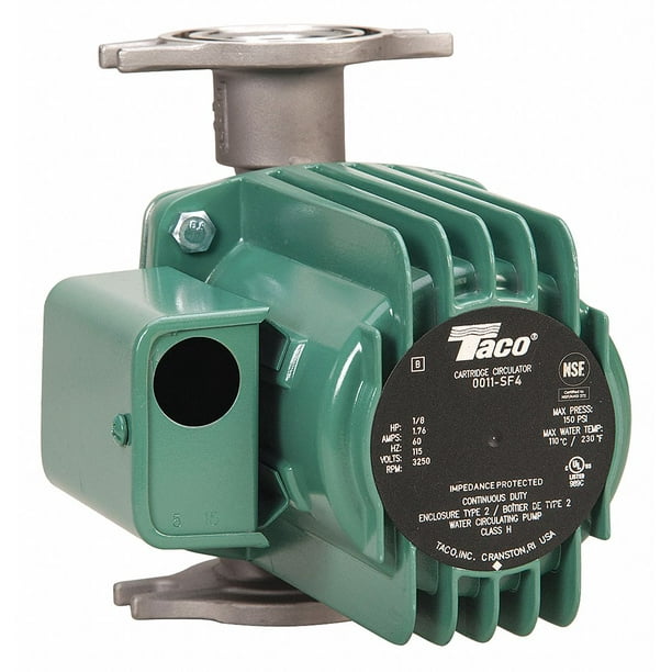 Taco Circulating Pump,Flanged,1/8HP 0011-SF4 - Walmart.com
