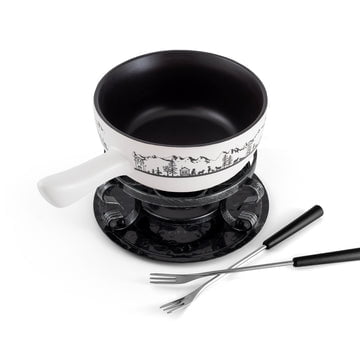 Click here for Heidi 9 Piece Cheese Fondue Set - White prices