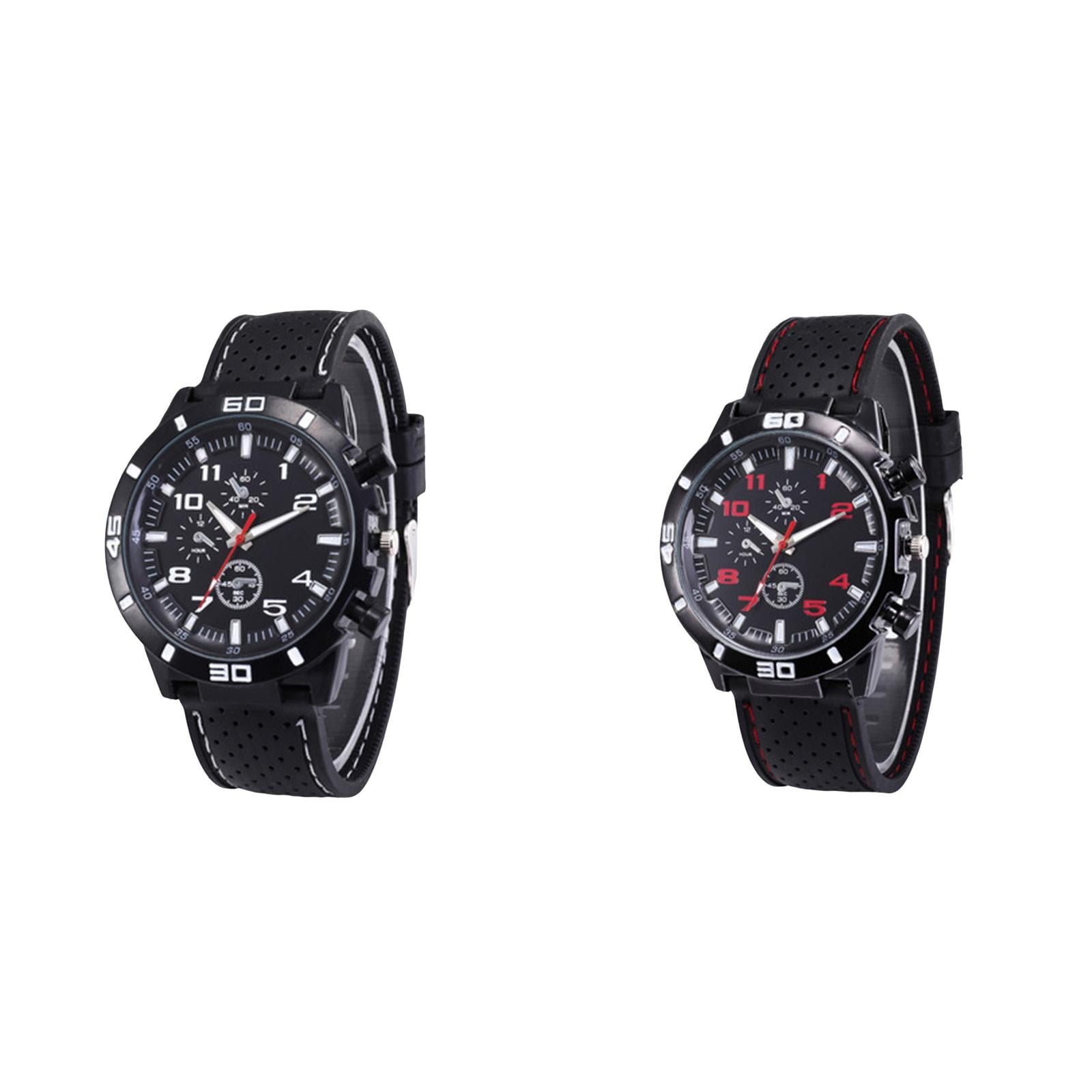 Click here for (2-Pack) Rinsvye Mens Watch Frosted Leather Watch... prices