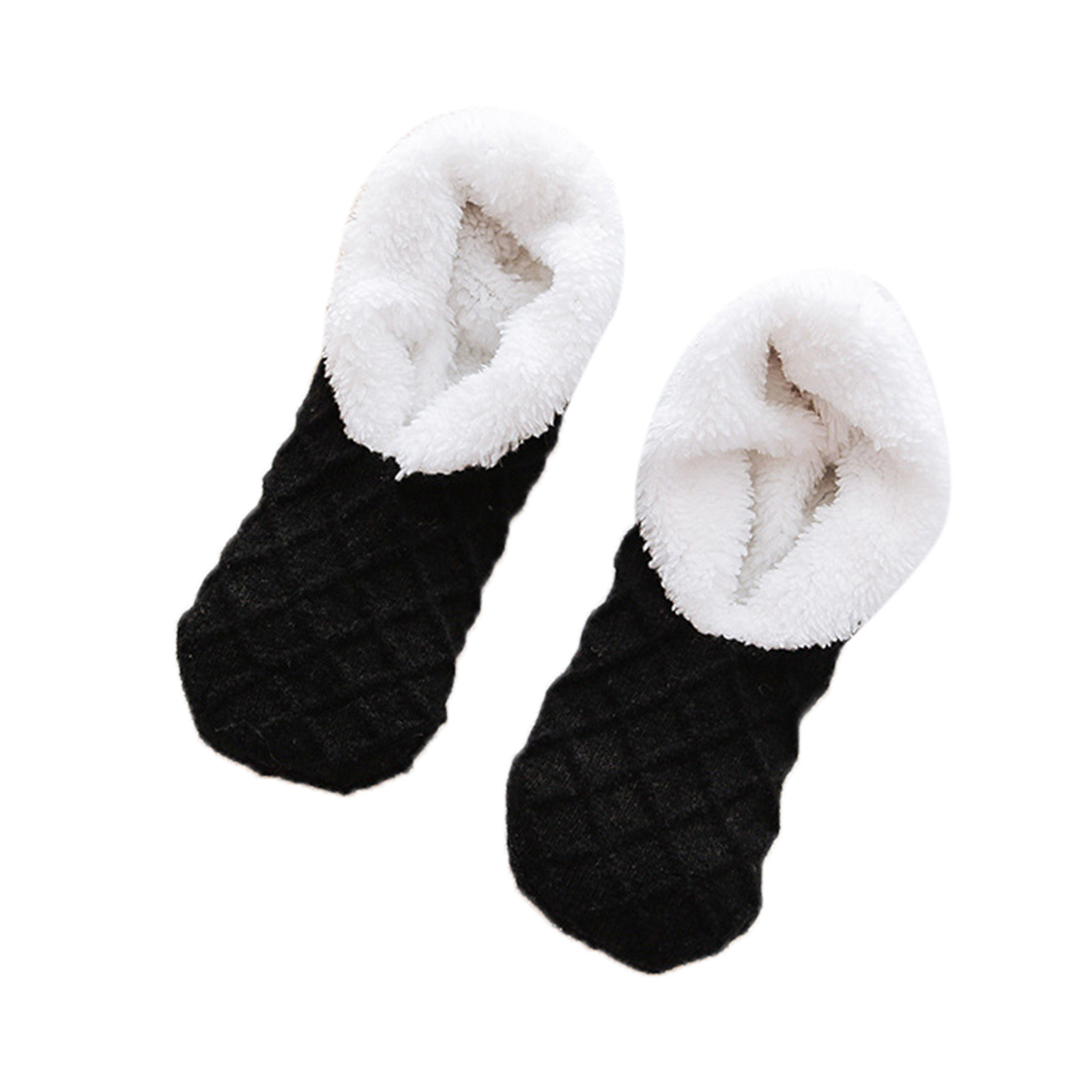 NECHOLOGY Socks for Elderly Ladies Warm Solid Color Floor Socks Non ...