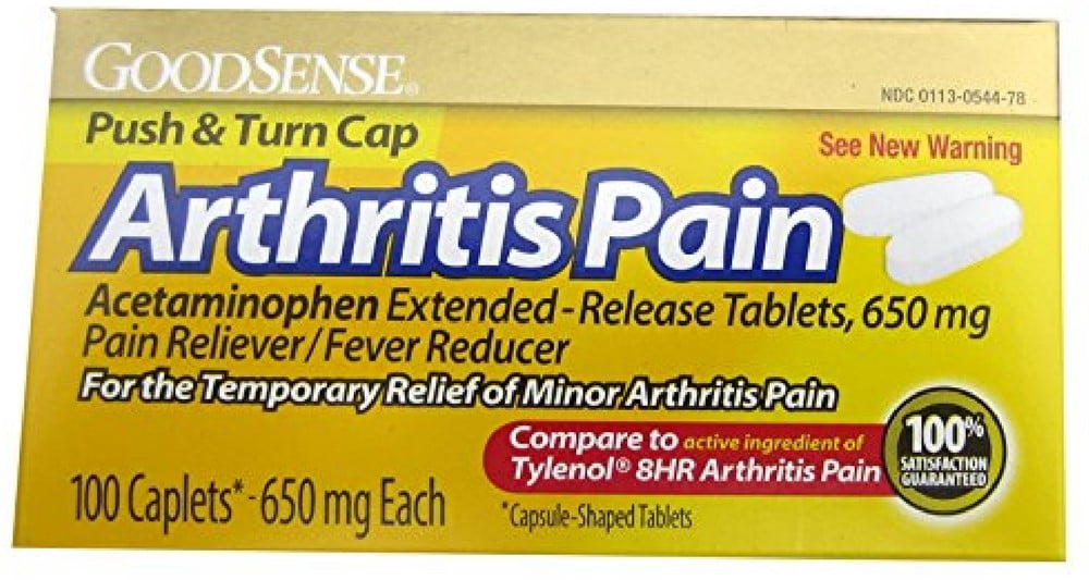 Good Sense Arthritis Pain, 650 Mg Caplets 100 Each - Walmart.com