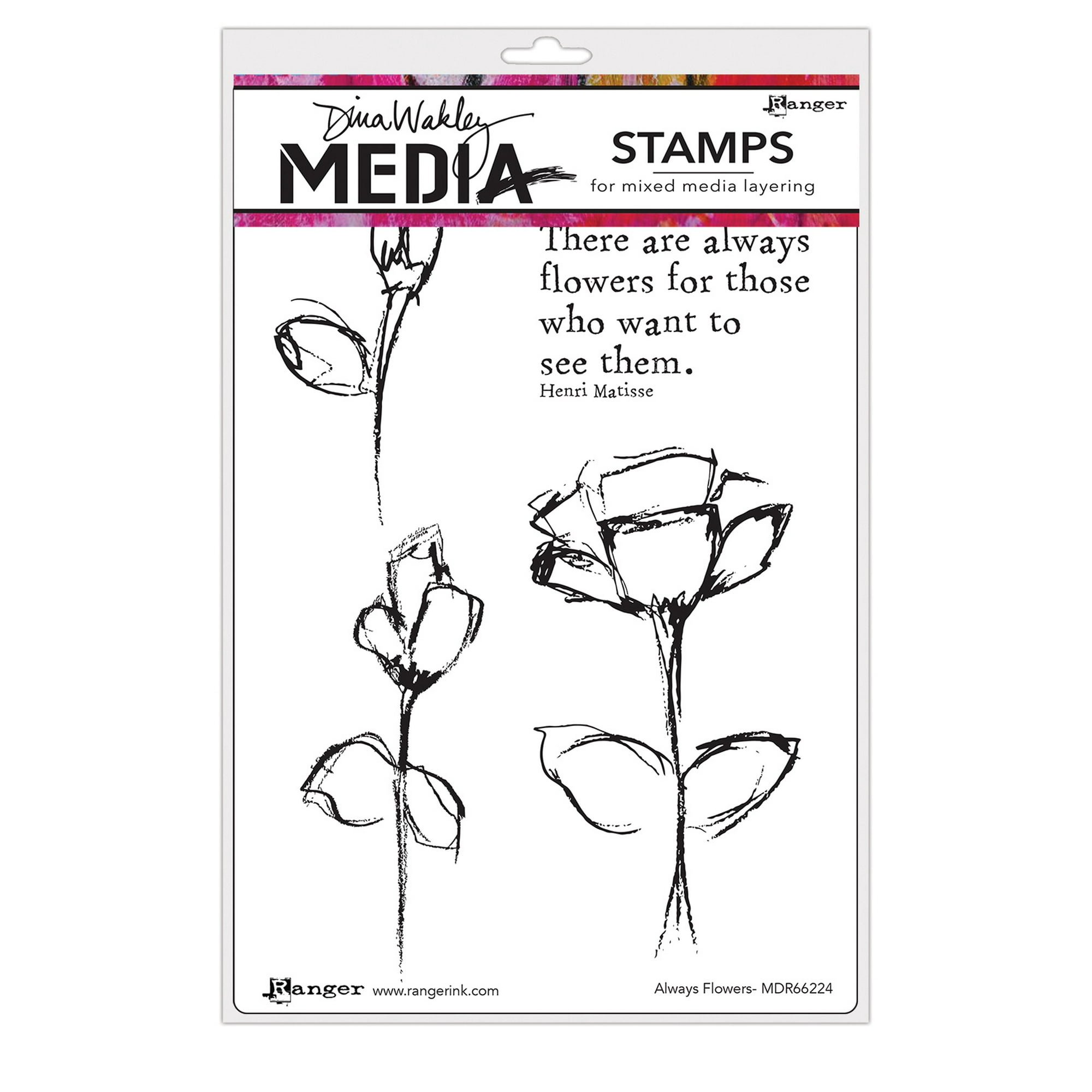 Click here for Ranger Dina Wakley Media Cling Stamps 6X9-Always F... prices