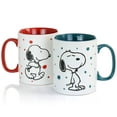 Gibson Peanuts Freckled Joy Stoneware 4 Piece Mug Set - Walmart.com
