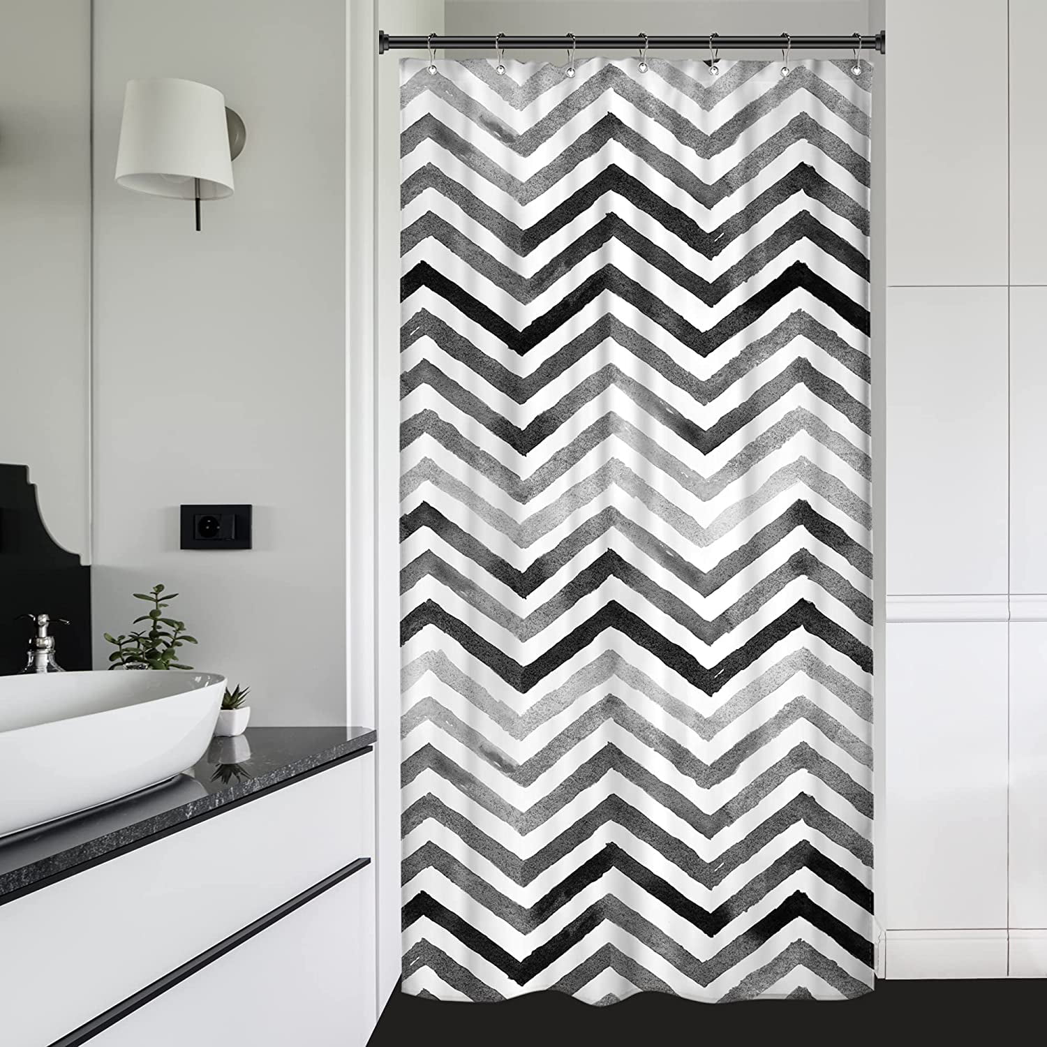Black And Gray Chevron Pattern