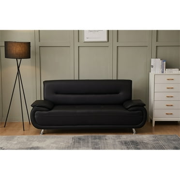 Platinum Sofa with Queen Sleeper, Black - Walmart.com
