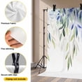 Blue Green Leaves Backdrop for Photography,Fabric Photo Background ...