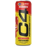 C4 Performance Energy Drink, Cherry Popsicle, 12oz, 4 Pack Cans ...