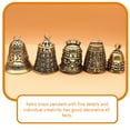 5Pcs Vintage Bell Pendants Decorative Bells Antique Bells Brass Bells ...