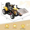 Costway Kids Ride On Excavator Digger 12V Electric Tractor RC w ...