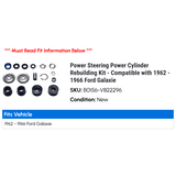Power Steering Power Cylinder Rebuilding Kit - Compatible with 1962 ...