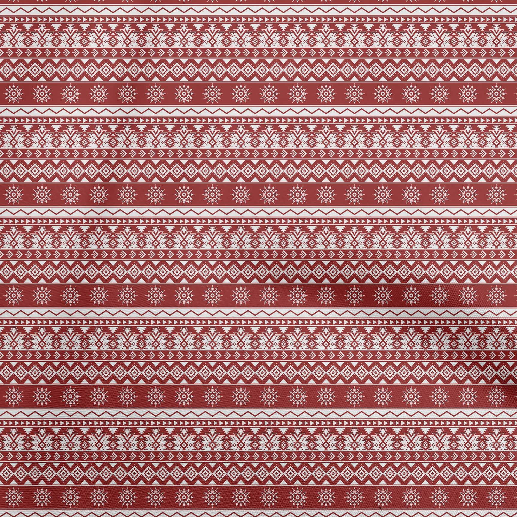 oneOone Viscose Chiffon Red Fabric Tribal Sewing Craft Projects Fabric ...
