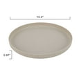 Mainstays 18-Piece Eco-Friendly Recycled Plastic Dinnerware Set, Beige ...