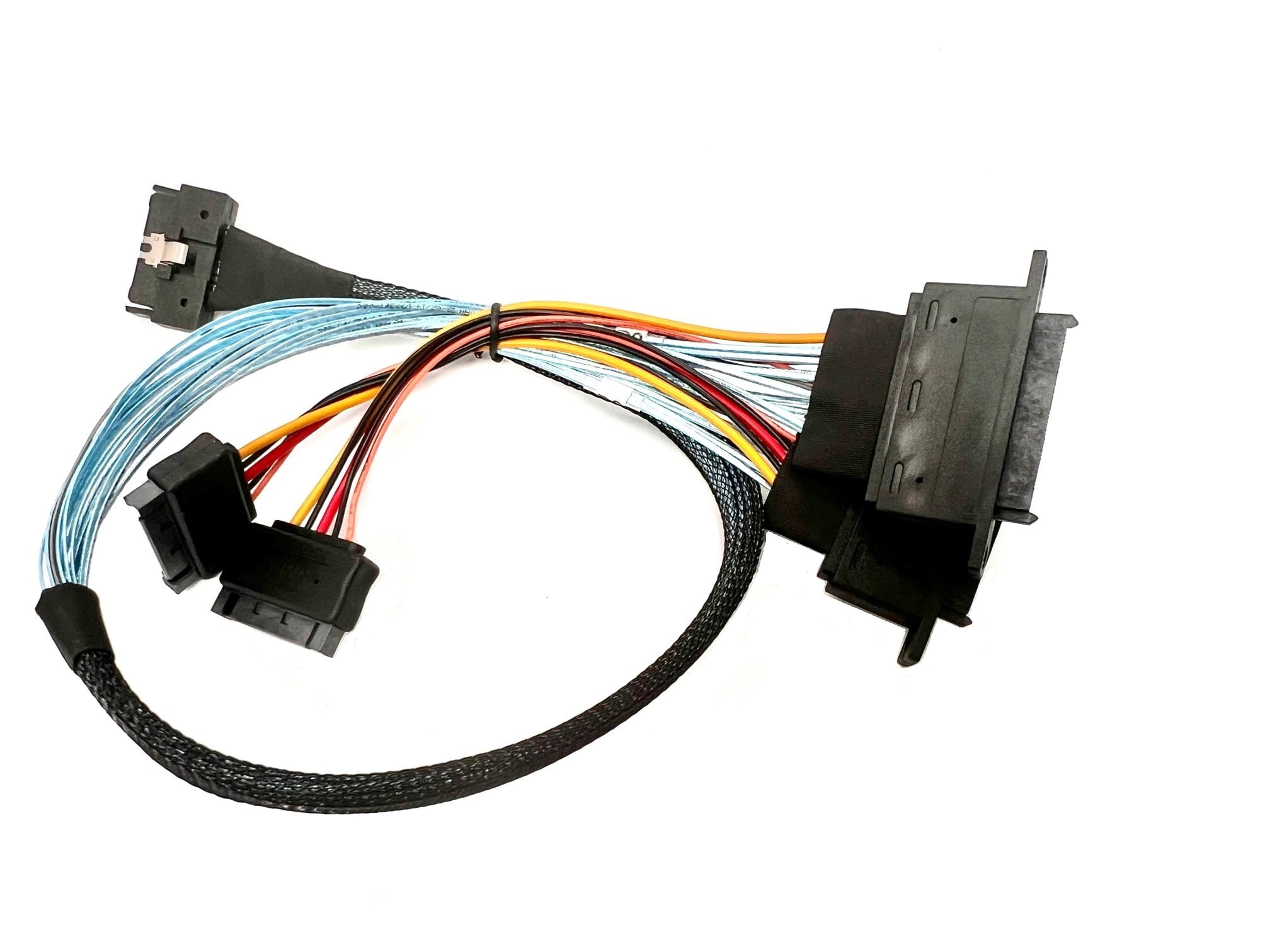 MCIO 74 P to 2 X SFF-8639 U.2 Cable - 50CM - Walmart.com