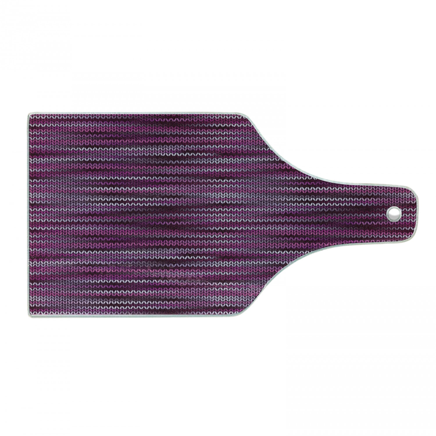 Magenta Cutting Board, Vintage Knit Pattern Featured Variations of Pink ...