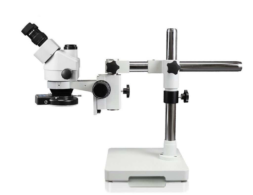 Vision Scientific Trinocular Zoom Stereo Microscope, 10x WF Eyepiece, 0 ...
