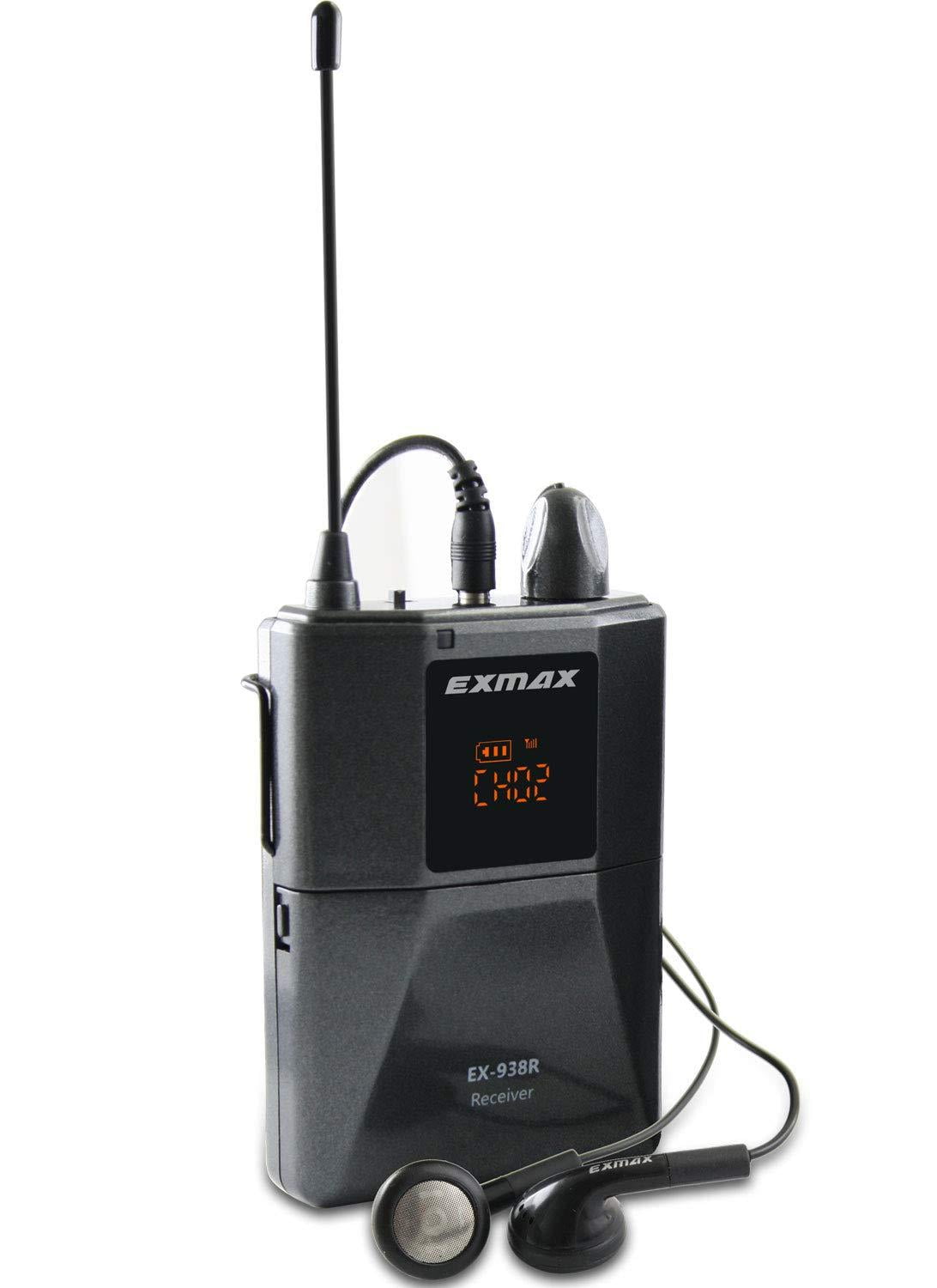 Receptor EXMAX EX-938R UHF para Sistema de Guía Turístico Inalámbrico ...
