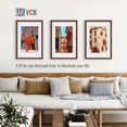 16x24 Poster Frame 2 Pack - Brown, High-End Wood Picture Frames with ...