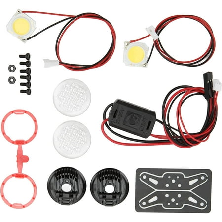 RC LED Spotlight, 22mm Circular Spotlights with LED Lens for SCX10 1/8 ...
