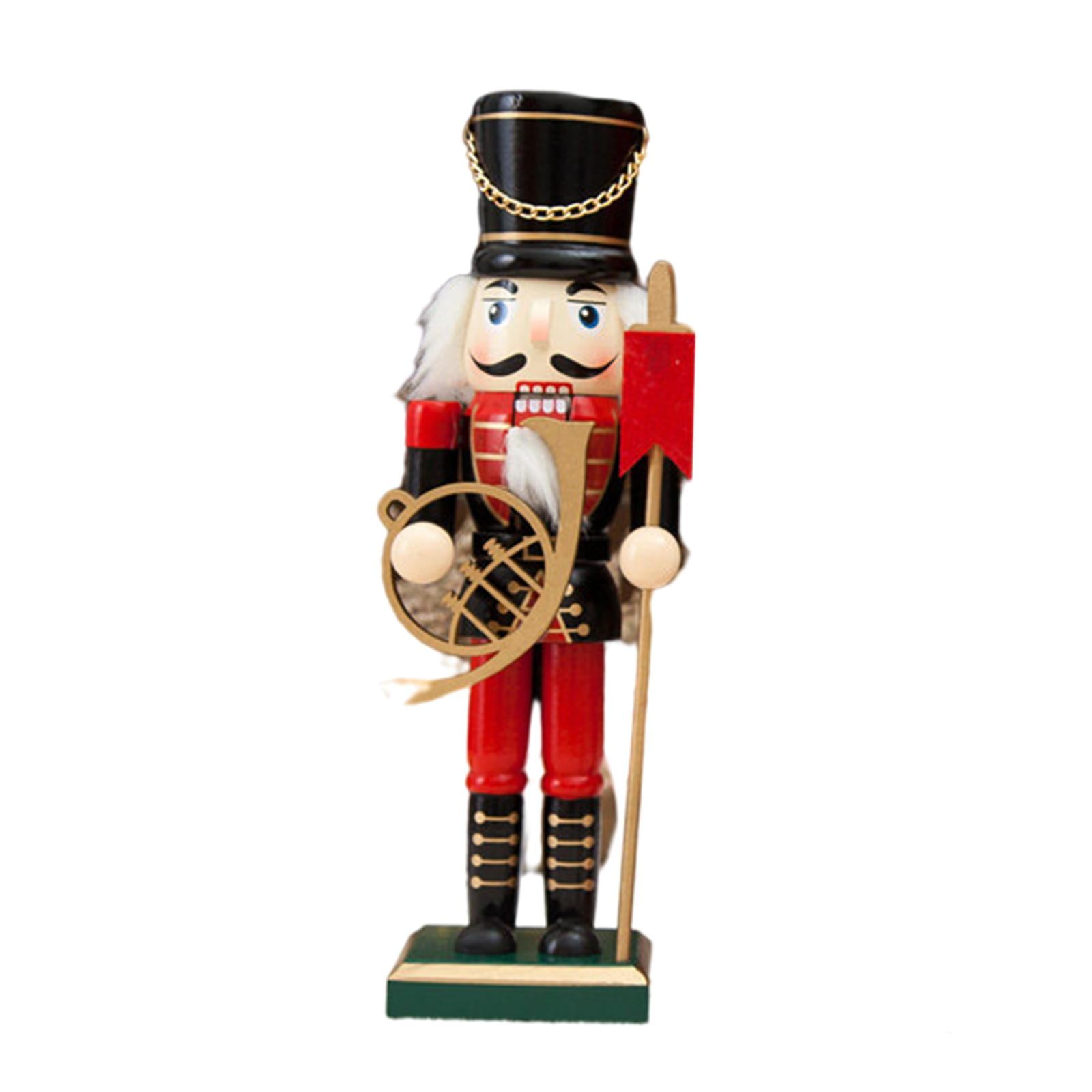 Handmade Nutcracker Puppet Christmas Nutcracker Ornaments Wooden Nut ...