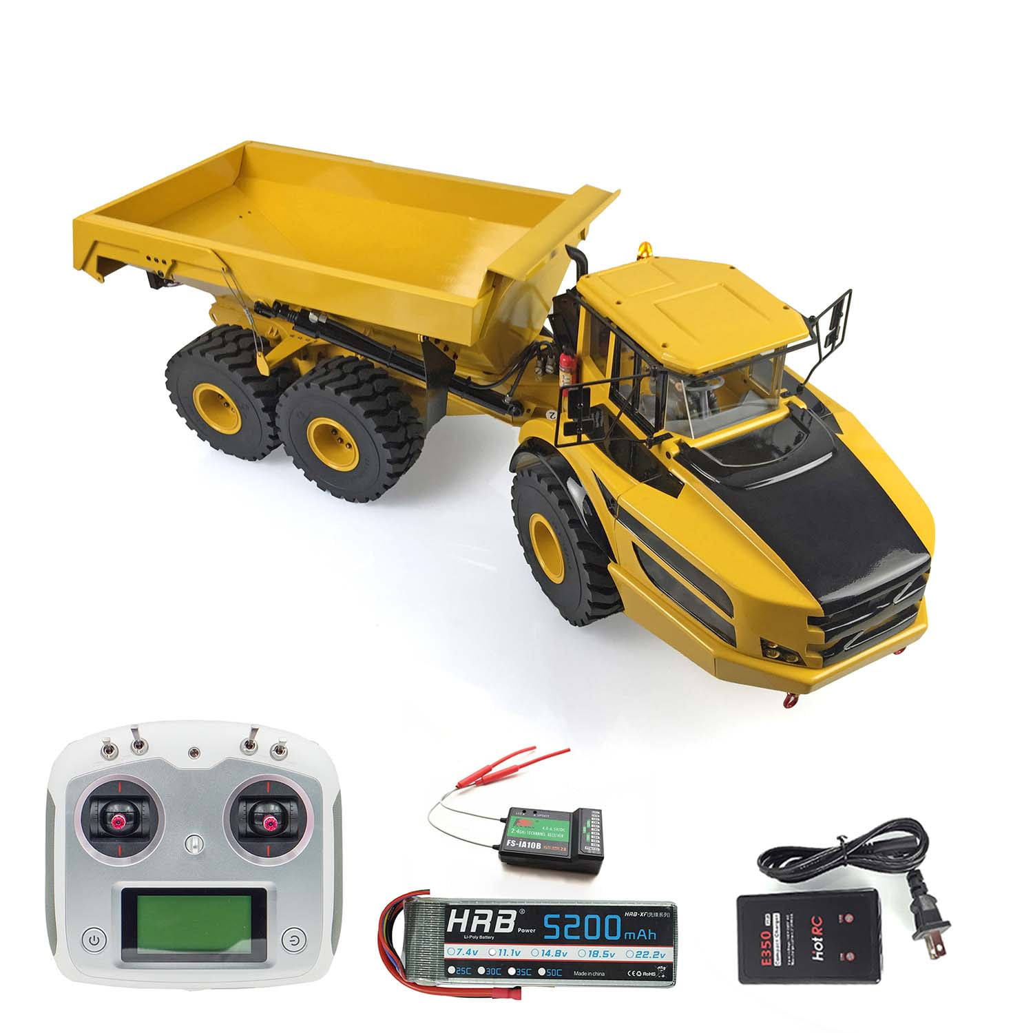 Hobby Grade 1/14 6X6 Xdrc Metal Hydraulic Rc Articulated Truck Dumper ...