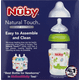 Nuby 9 oz Natural Touch SoftFlex Natural Nurser Bottles 6 Pack, Colors May Vary - Walmart.com