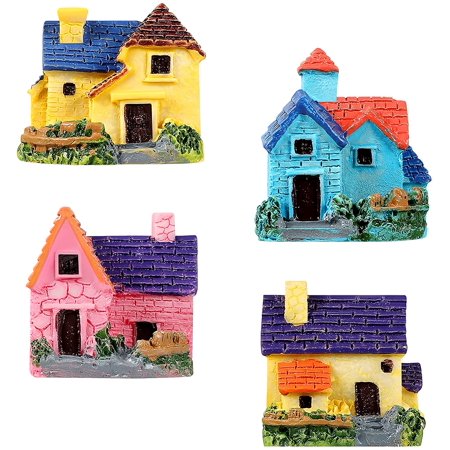 Jiudigo Miniature Villa Mini Fairy Garden House Bonsai Craft Micro ...