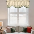 Abstract Floral Stem Tie Up Valances Curtain, Vintage Traditional Green ...