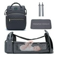 7 in 1 Diaper Bag Backpack with Waterproof Baby Bed, Changing Station ...