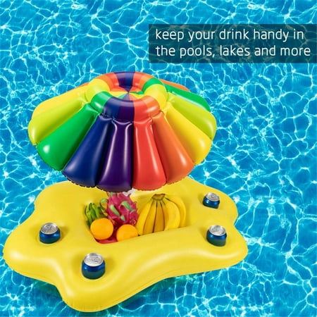 Inflatable Pool Float Drink Holder Beverage Salad Fruit Serving Bar ...