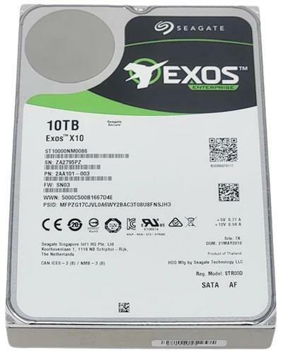 Seagate ST10000NM0086 Exos X10 10TB 512e SATA 6Gb/s 7.2 3.5" Enterprise ...