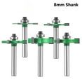 8MM Shank Green 3 Carbide Slotting Cutter Bit With Bearing Rabbeting ...