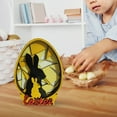 Stained Glass Hummingbird Window Easter Decorative Wooden Ornaments With Easter Egg Decoration