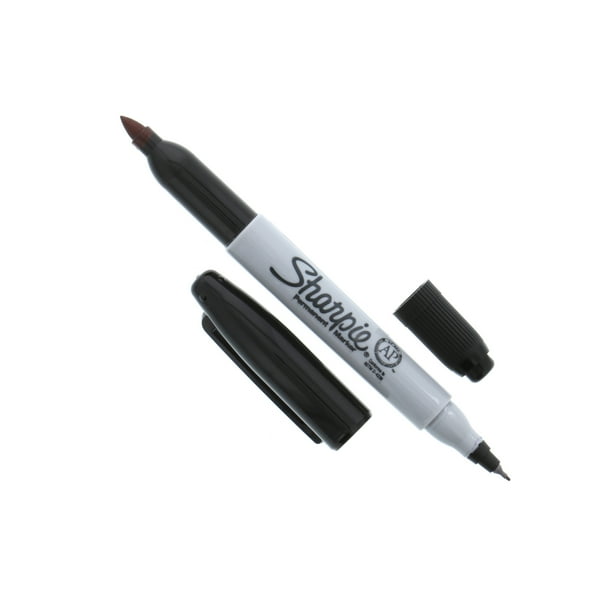 Sharpie® Twin Tip Permanent Marker, Black - Walmart.com - Walmart.com