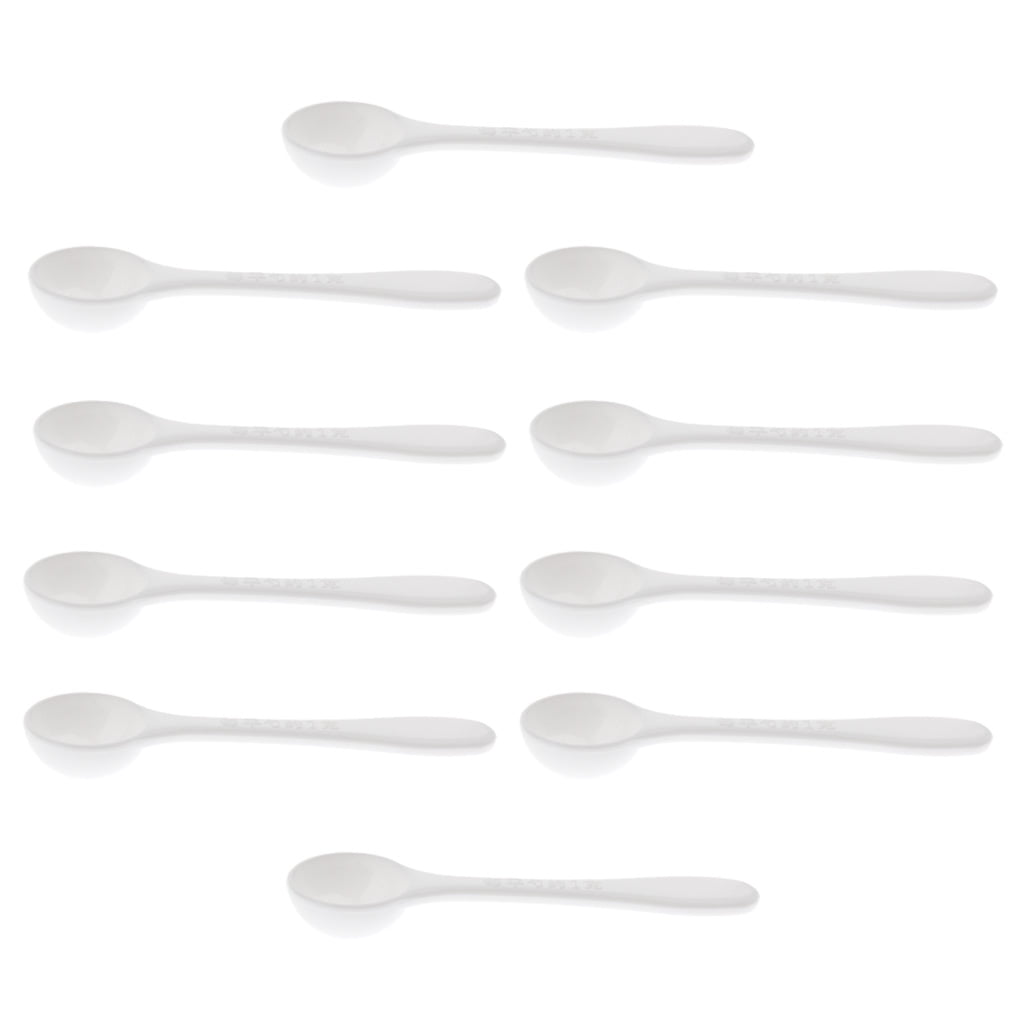 10 Pieces Small Capacity 1g Measuring Spoons Grape Bran Mixed Feeds ...