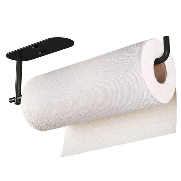 Paper Towel Holder Under Cabinet Self Adhesive Or Drilling Black Paper