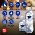 Class Of 2025 Blue Graduation Water Bottle Label Set Of 25 Waterproof ...