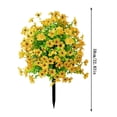 Artificial Boxwood Topiary Ball Trees with Flowers, 23" Outdoors UV ...