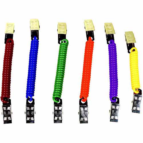 Abilitations Hang-Its Coil Hanger Set, 36", Assorted Colors, Set Of 6 ...