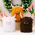 Brown Soft 3D Yak Plush Stuffed Animal Toy Cute Simulation Doll For ...