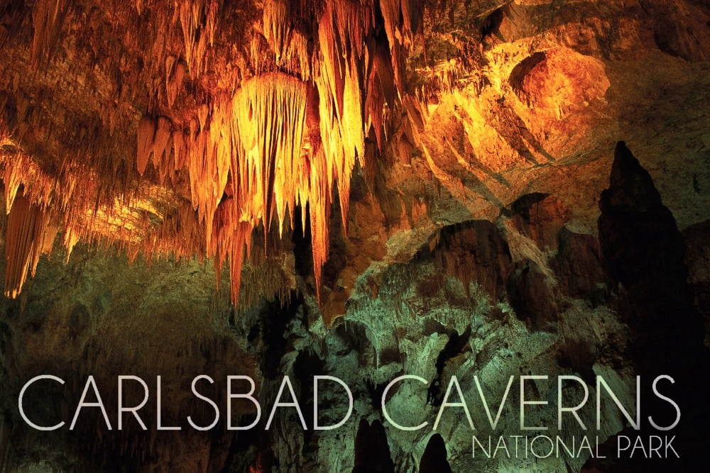 Carlsbad Caverns National Park, New Mexico, Stalactite Chandelier ...