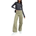 Gueuusu Womens Long Sleeve Crop Tops Basic Slim Fitted Shirts Casual