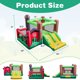 Costway Farm Themed Inflatable Castle Kids Bounce House w/ Double ...