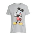 Disney Mickey Mouse Sketched Apparel Mens Graphic Crew Neck Short