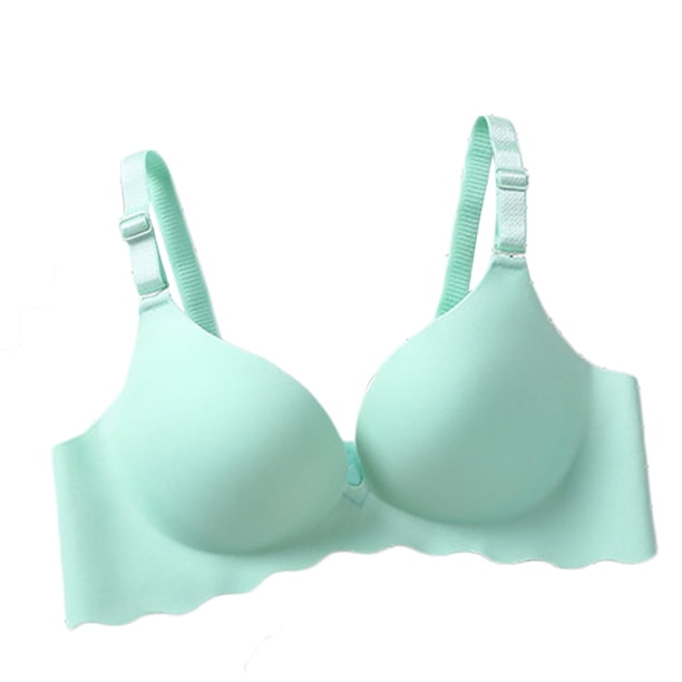 harmtty Women Sexy Solid Color Seamless Wavy Breathable Push Up Bra ...